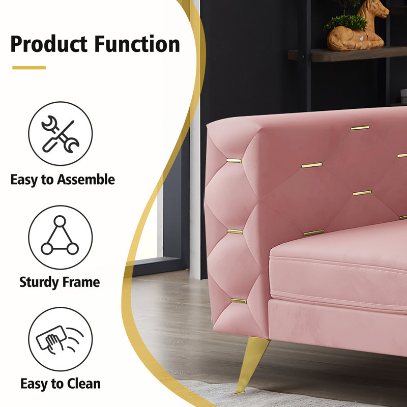 Rosdorf Park Jensyn 2 - Piece Velvet Living Room Set | Wayfair