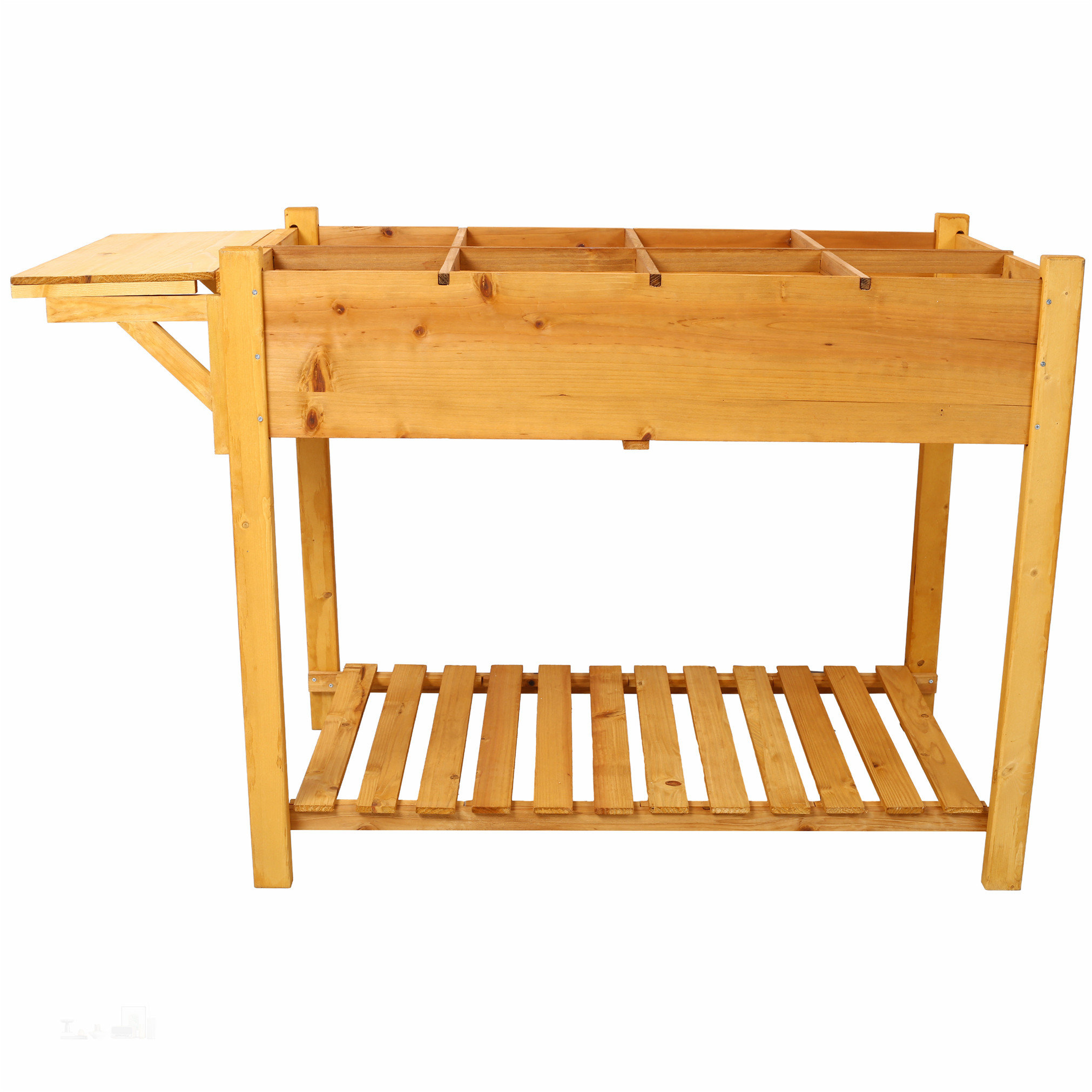 Ophelia & Co. 8 Pockets Raised Garden Bed with Foldable Table and ...