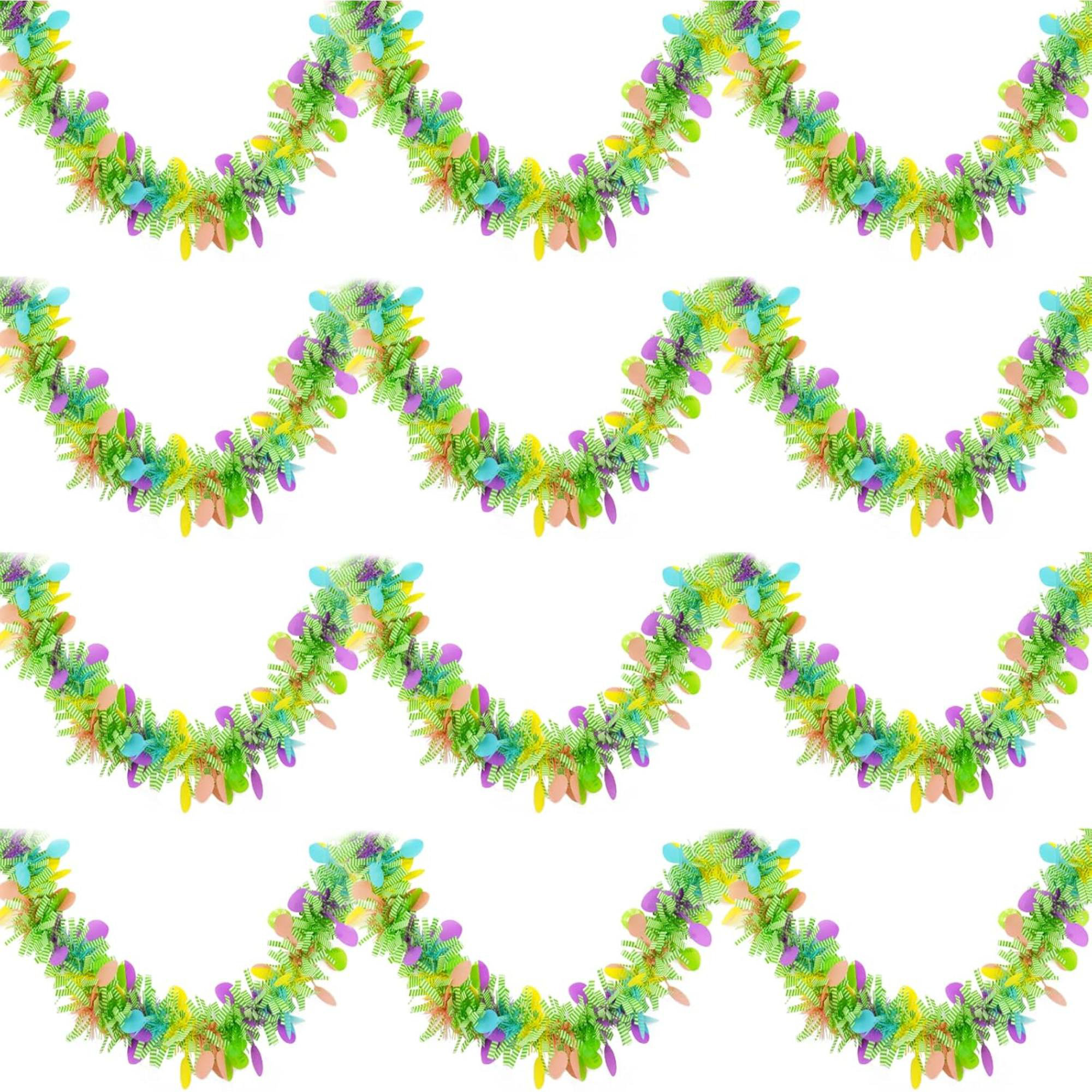 House of Hampton® 4 Strings Easter Tinsel Garlands - Colorful Fringe ...