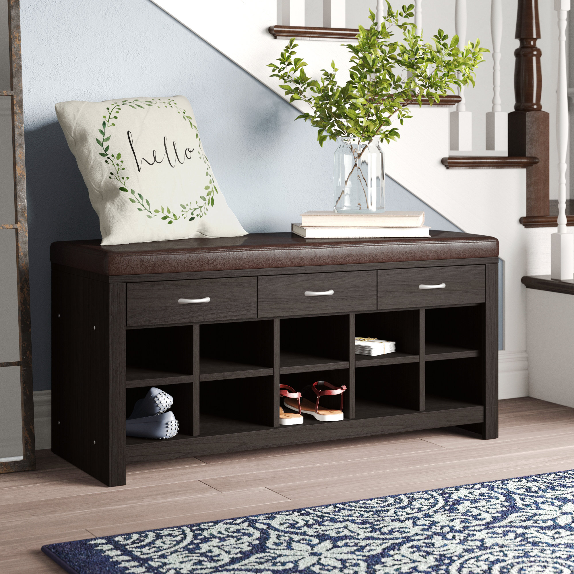 Lark Manor 10 Pair Shoe Storage Bench & Reviews - Wayfair Canada