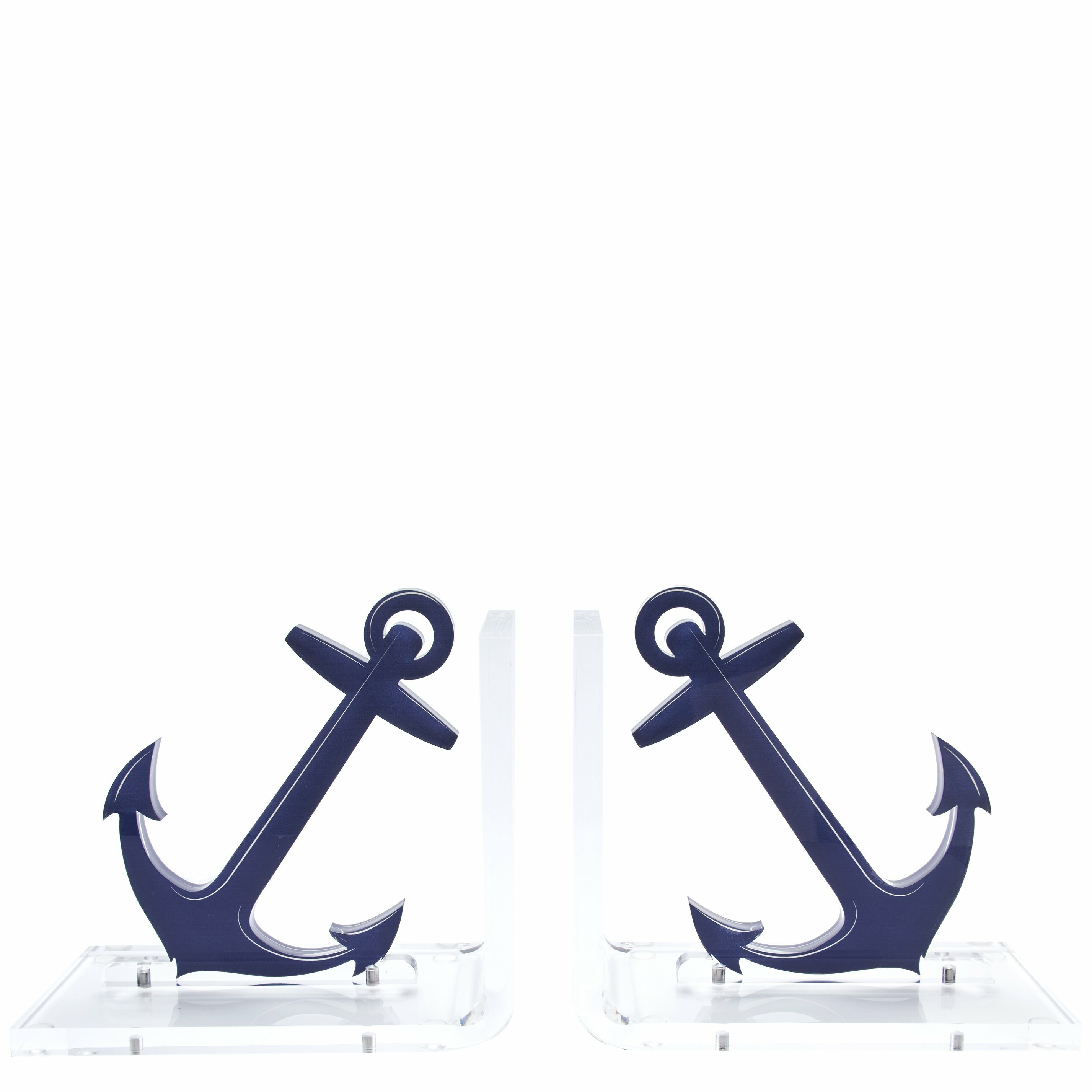 Tara Wilson Designs Anchor Acrylic Bookends | Wayfair