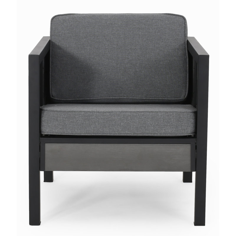 Latitude Run® Outdoor Club Patio Chair with Cushions & Reviews | Wayfair