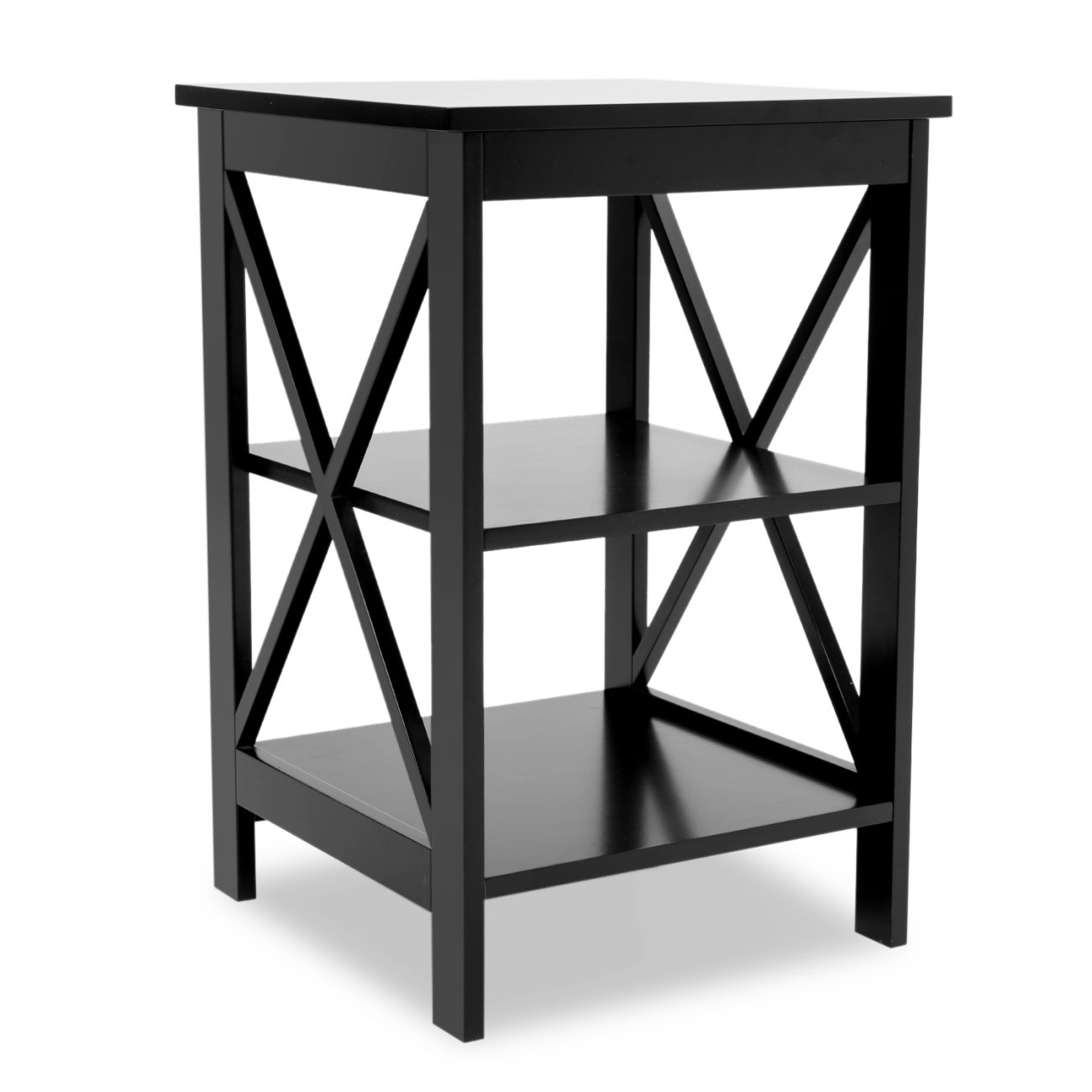 HEIMAO Modern Coffee Table Square Coffee Table Small Side Table With ...