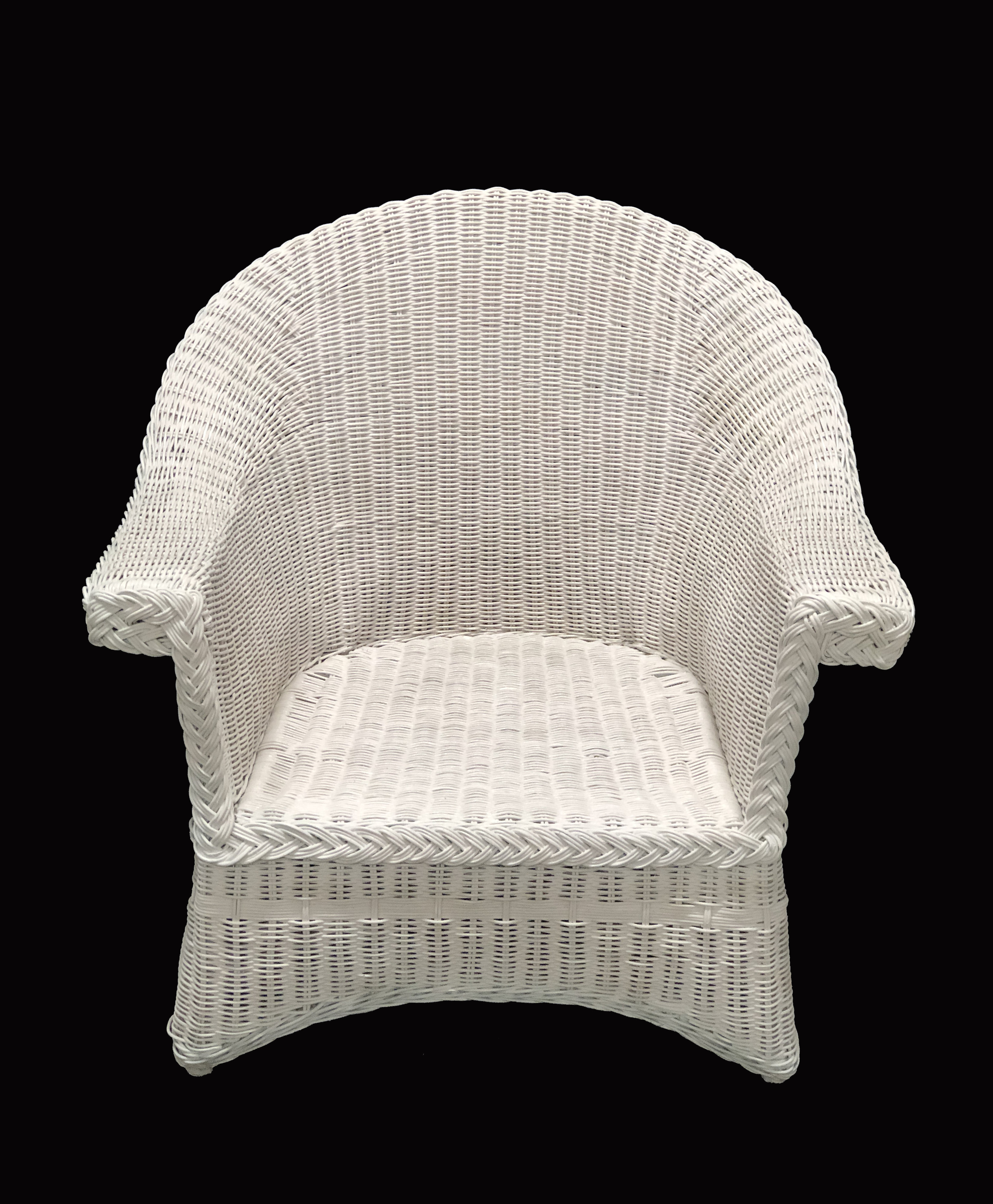 Bayou Breeze Rattan Accent Chair With Braided Edges | Wayfair