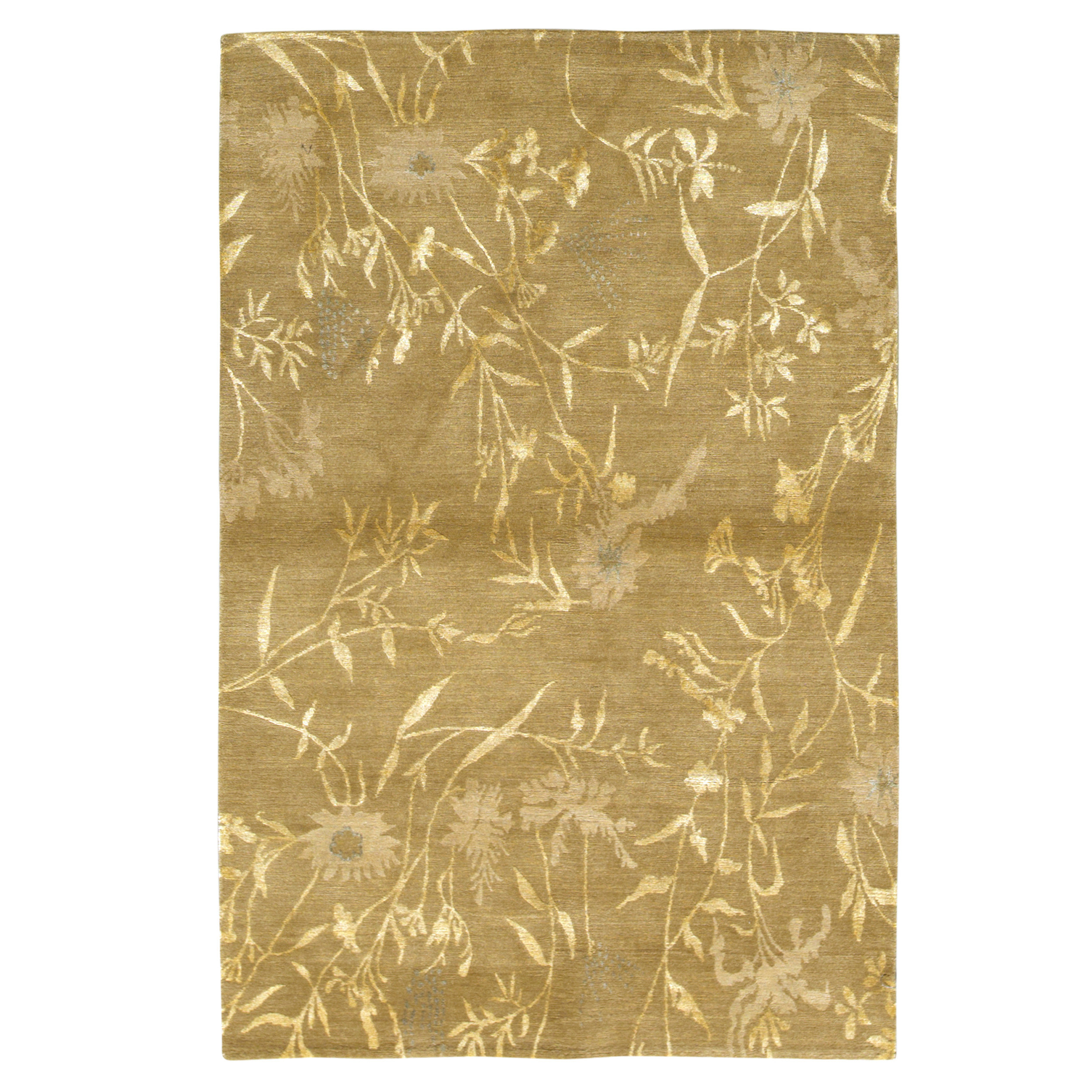 Bokara Rug Co., Inc. High-Quality Hand-Knotted Straw Nand Ivory Area ...