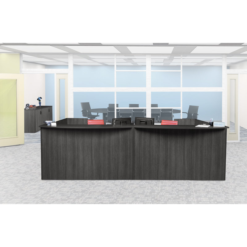 Inbox Zero Legacy Single Pedestal Reception Desk | Wayfair