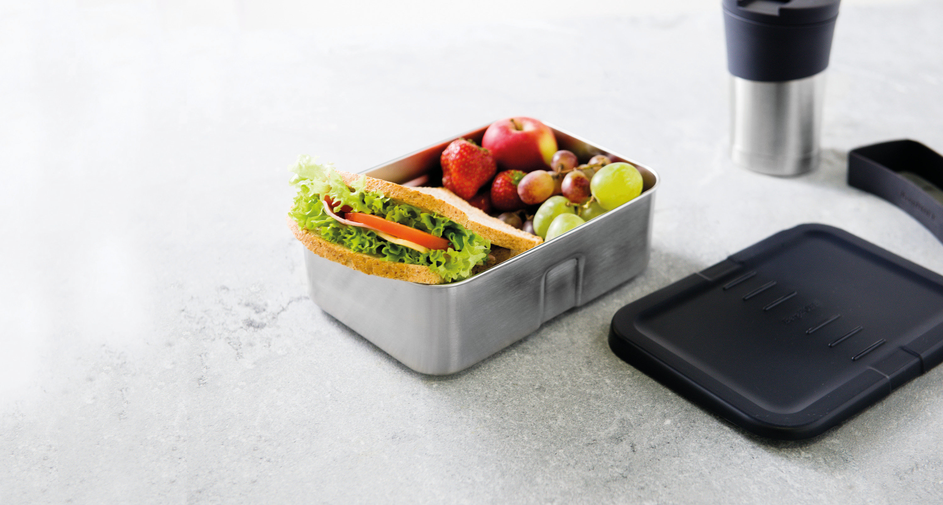 BergHOFF Essentials 3Pc 18/10 Stainless Steel Lunch Box 8.25" | Wayfair