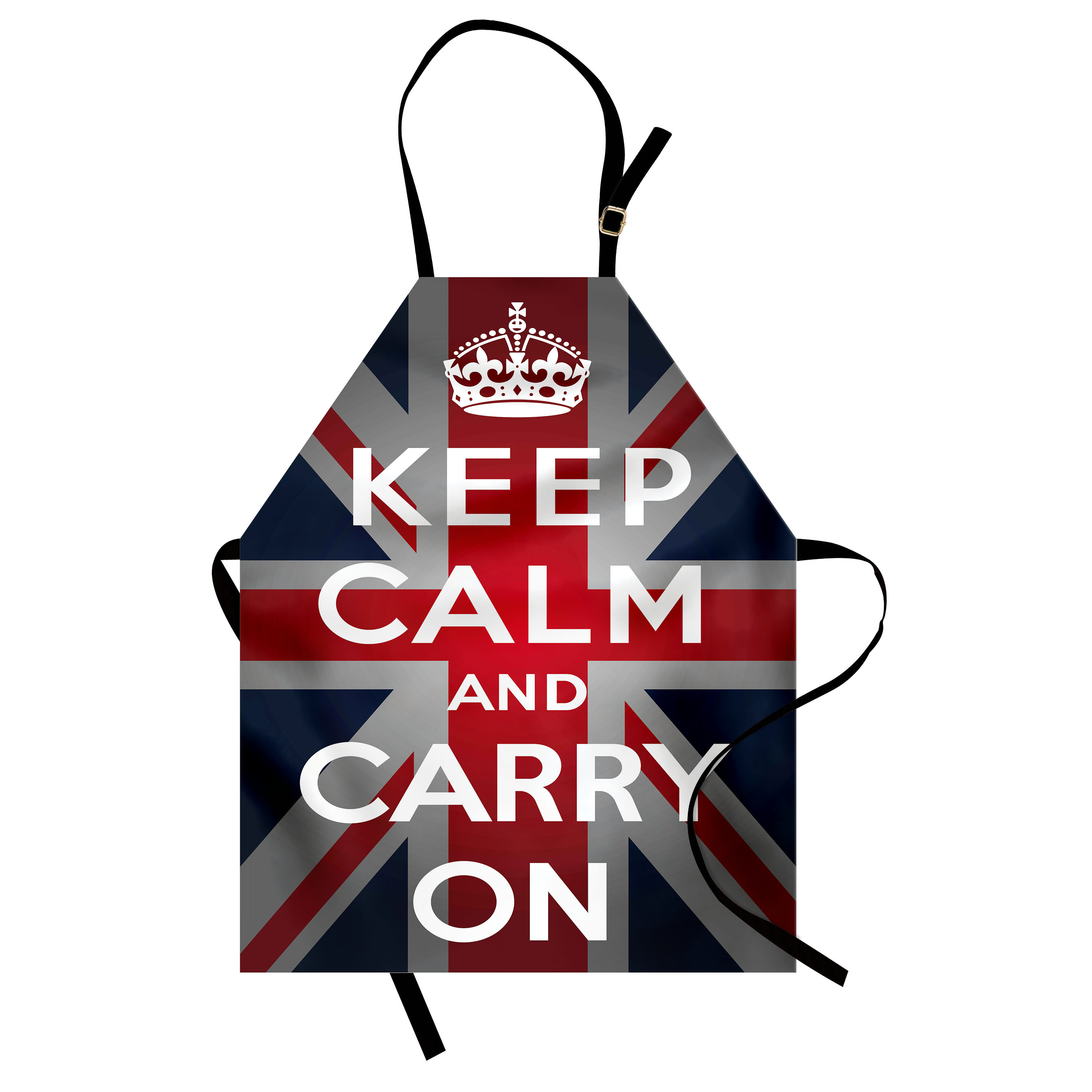 East Urban Home Union Jack Apron, Cooking Gardening, Adult Size, Navy ...