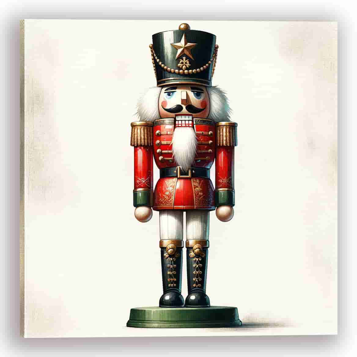 The Holiday Aisle® Regal Nutcracker On Canvas Print | Wayfair