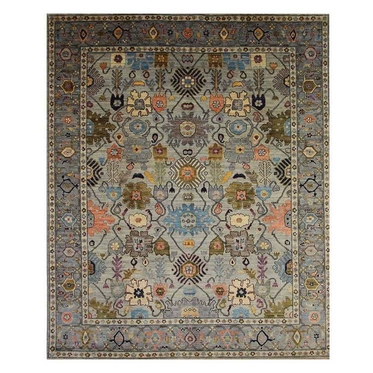 Bokara Rug Co., Inc. High-Quality Hand-Knotted Blue/Brown/Gray Area Rug ...