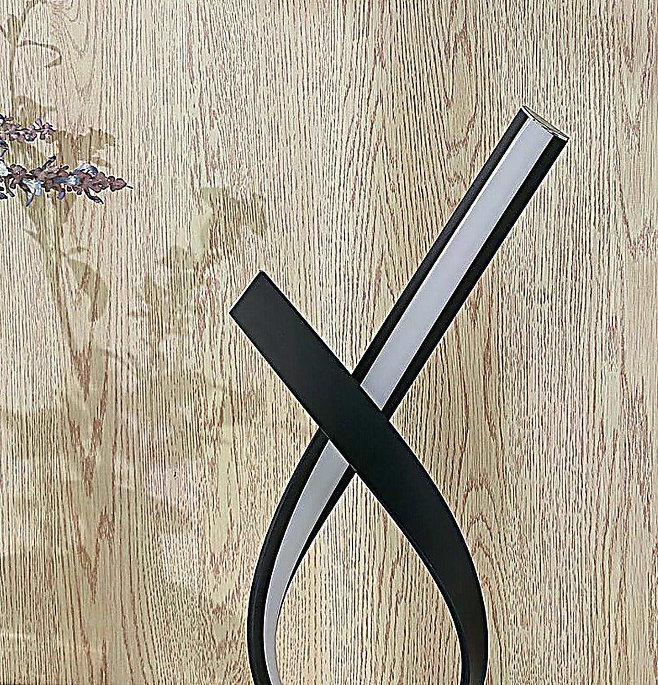 Wrought Studio 17" In Abstract Upright Ribbon Bow Led Metal Table Lamp ...