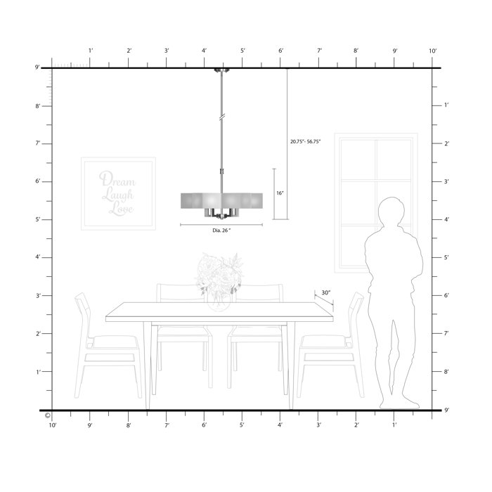 Wade Logan® Azil 5 - Light Dimmable Geometric Chandelier & Reviews ...