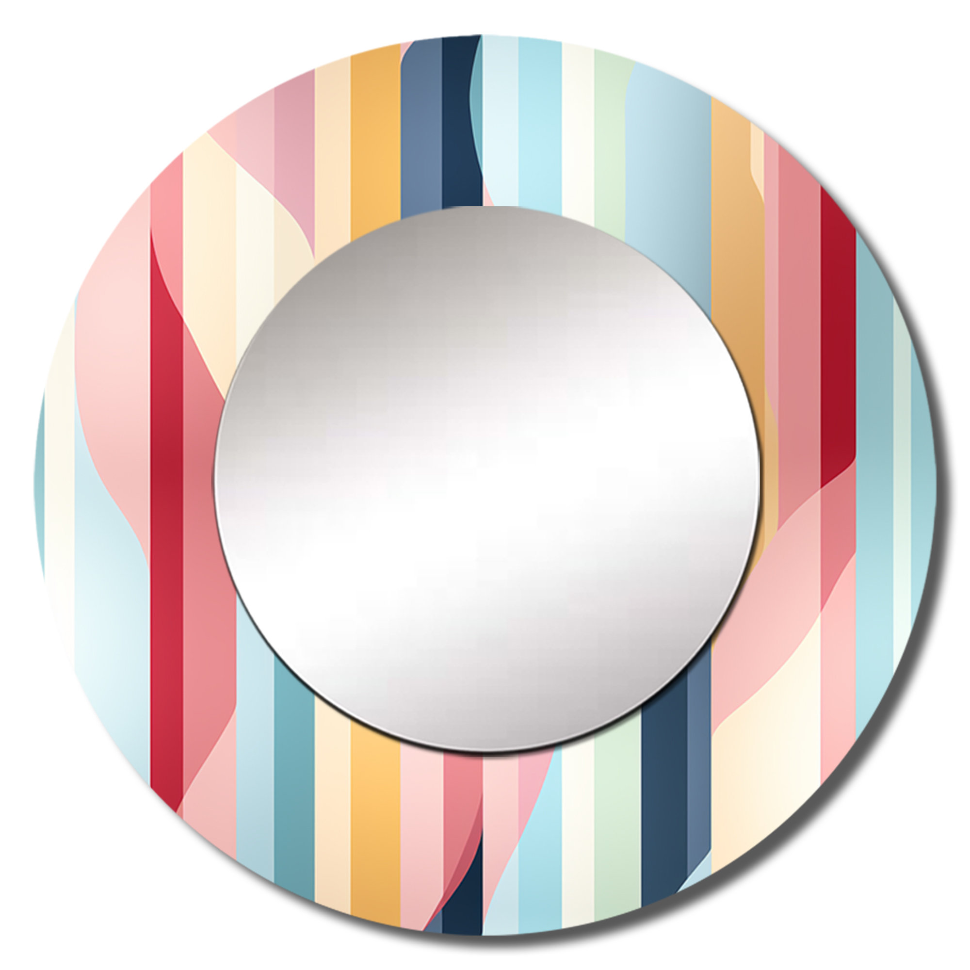 East Urban Home Rubben Retro Pastel Stripes And Swirl Pattern - striped ...