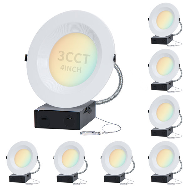 MW LIGHTING 4 inch Ultra Slim Led Ceiling Light,3CCT Selectable LED ...