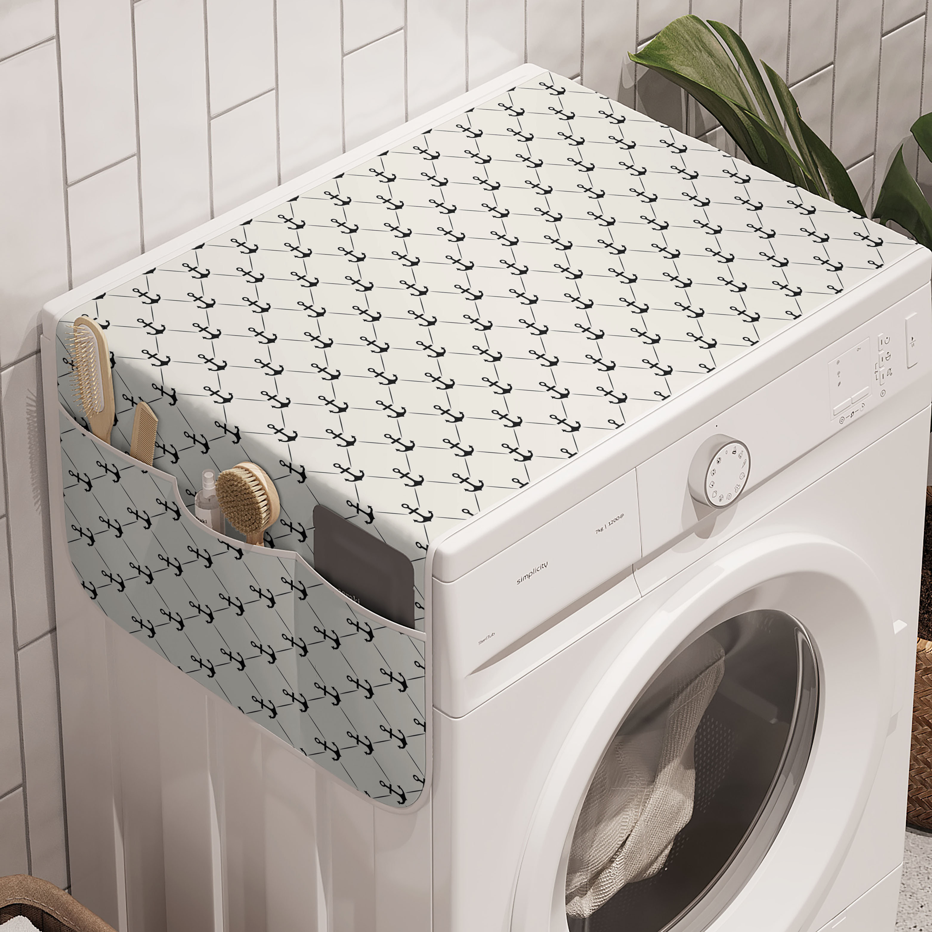 East Urban Home Anchor Washing Machine Organizer Pack Of 2 47" X 18.5 ...