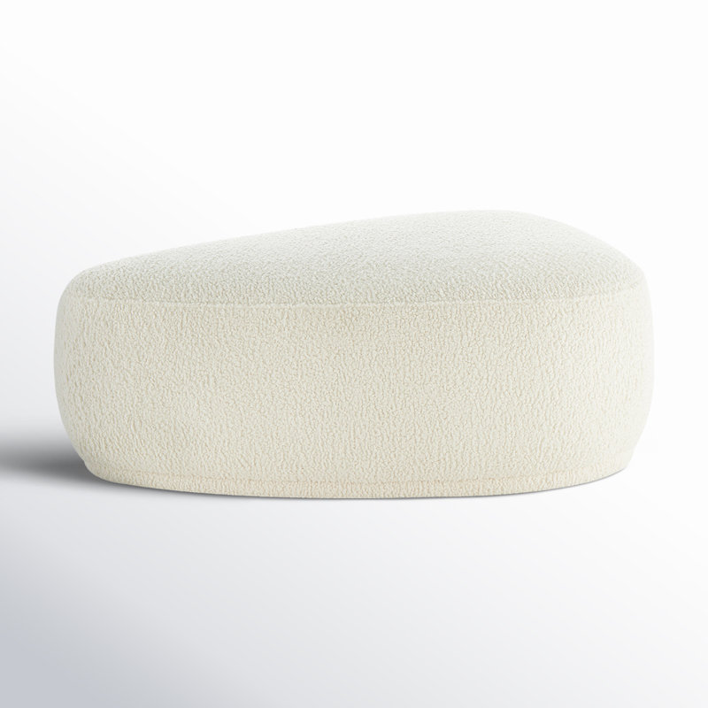 Joss & Main Adna 44'' Triangular Upholstered Ottoman & Reviews | Wayfair