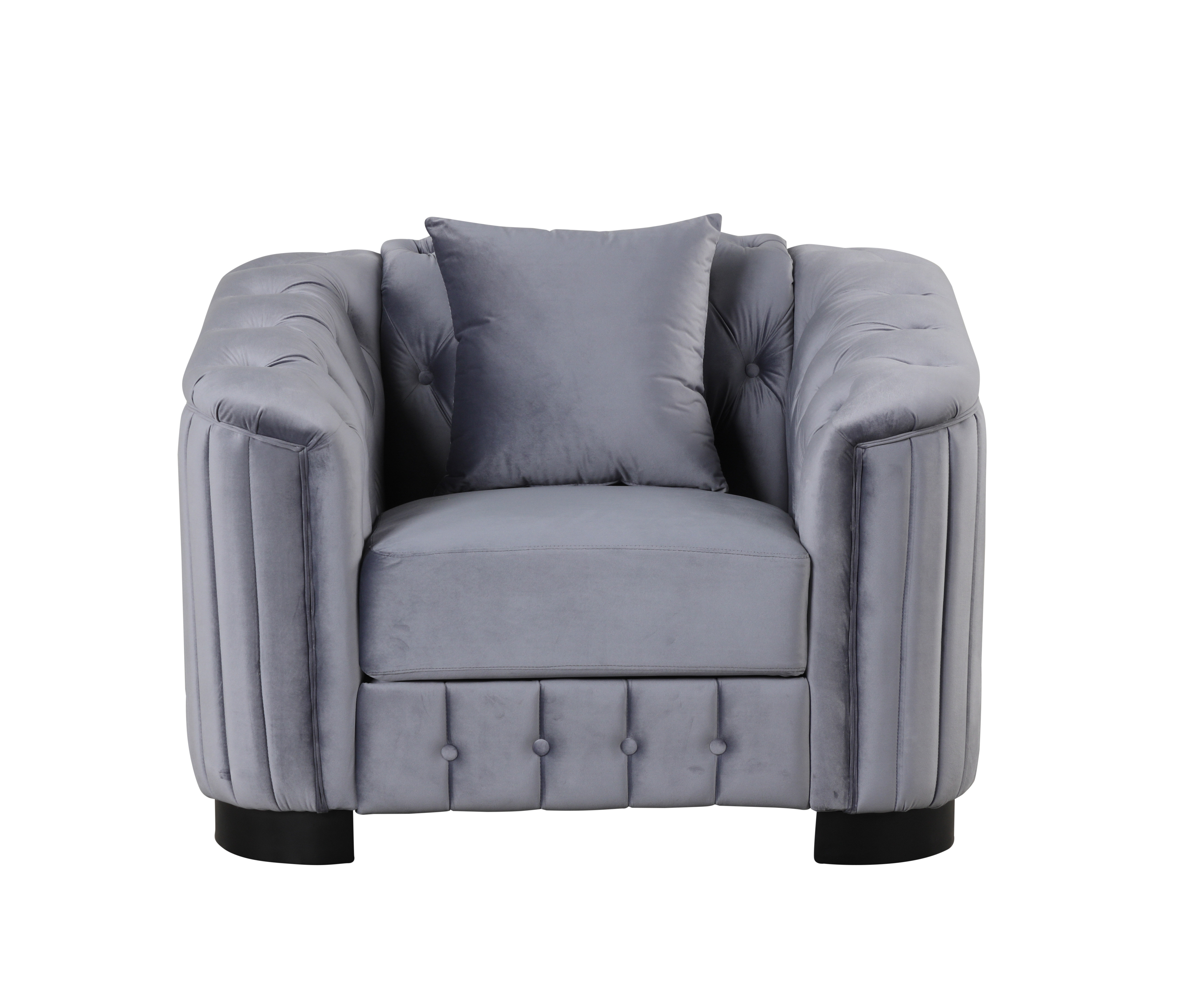 Mercer41 Jasrah Velvet Chesterfield Chair & Reviews | Wayfair