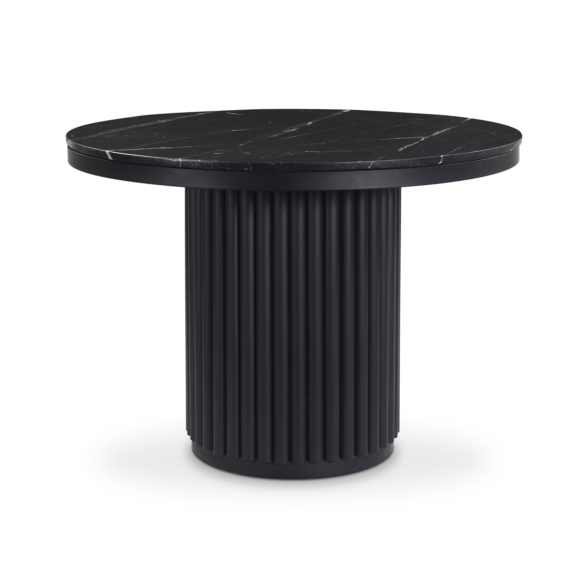 Moe's Home Collection Ione Round Marble Top Metal Base Dining Table ...
