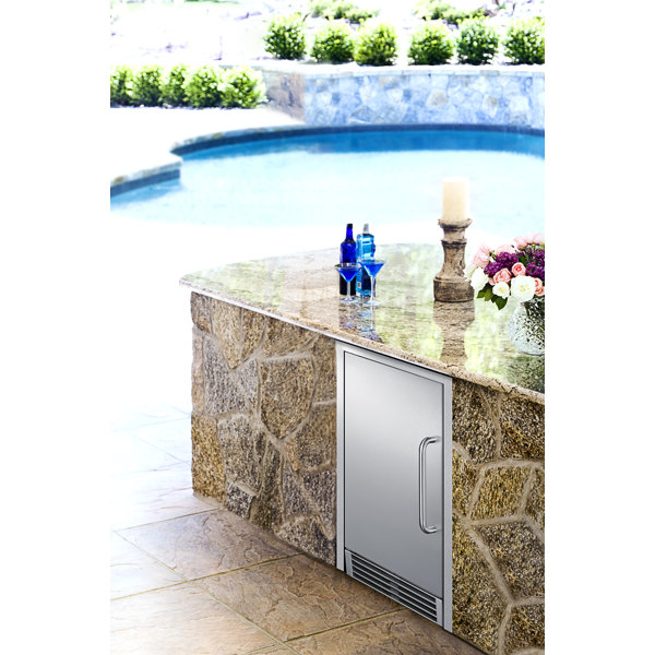 Summit Appliance 19" wide stainless steel weatherproof construction ...