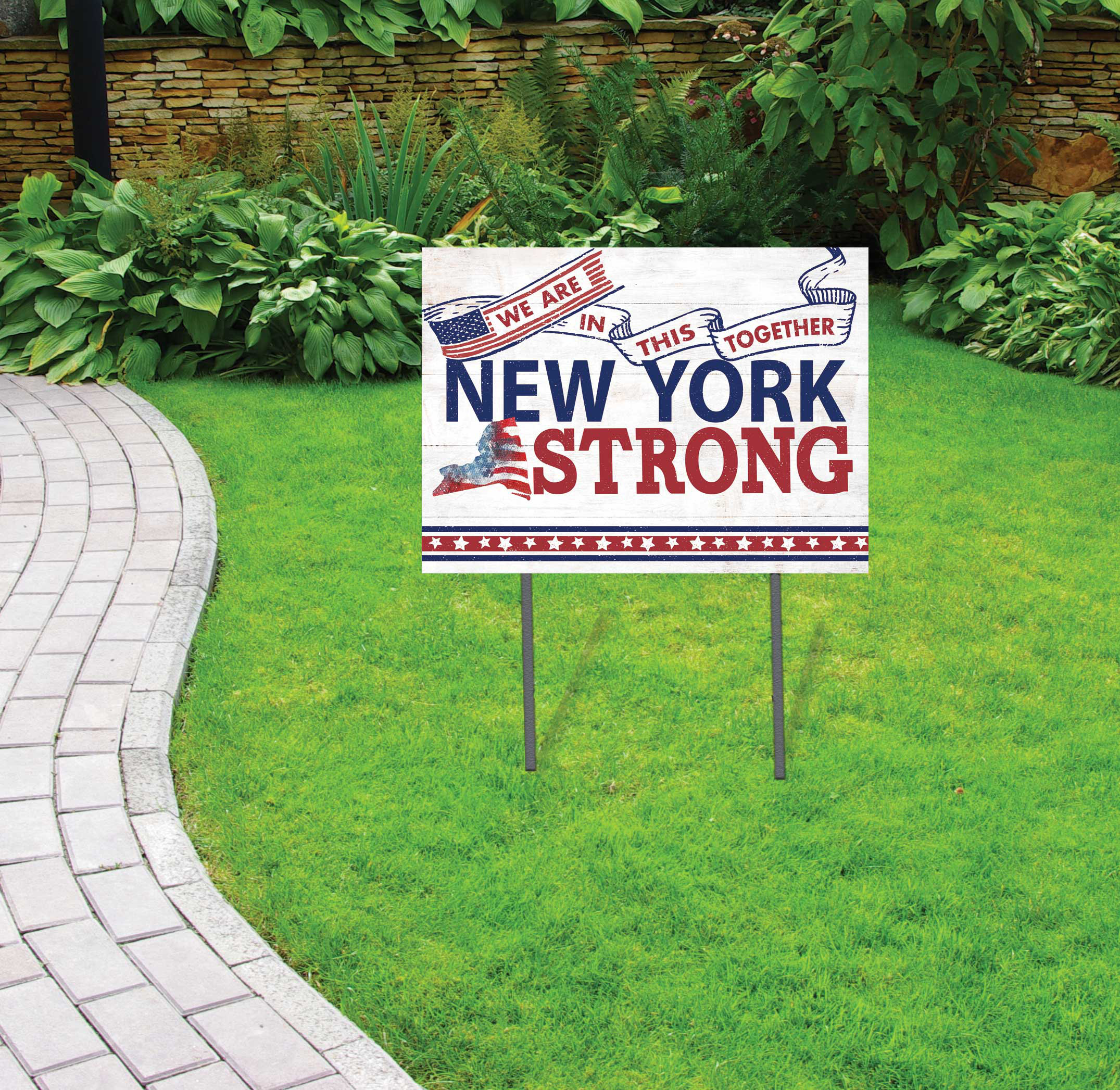 Trinx State Strong Lawn Sign New York - Wayfair Canada