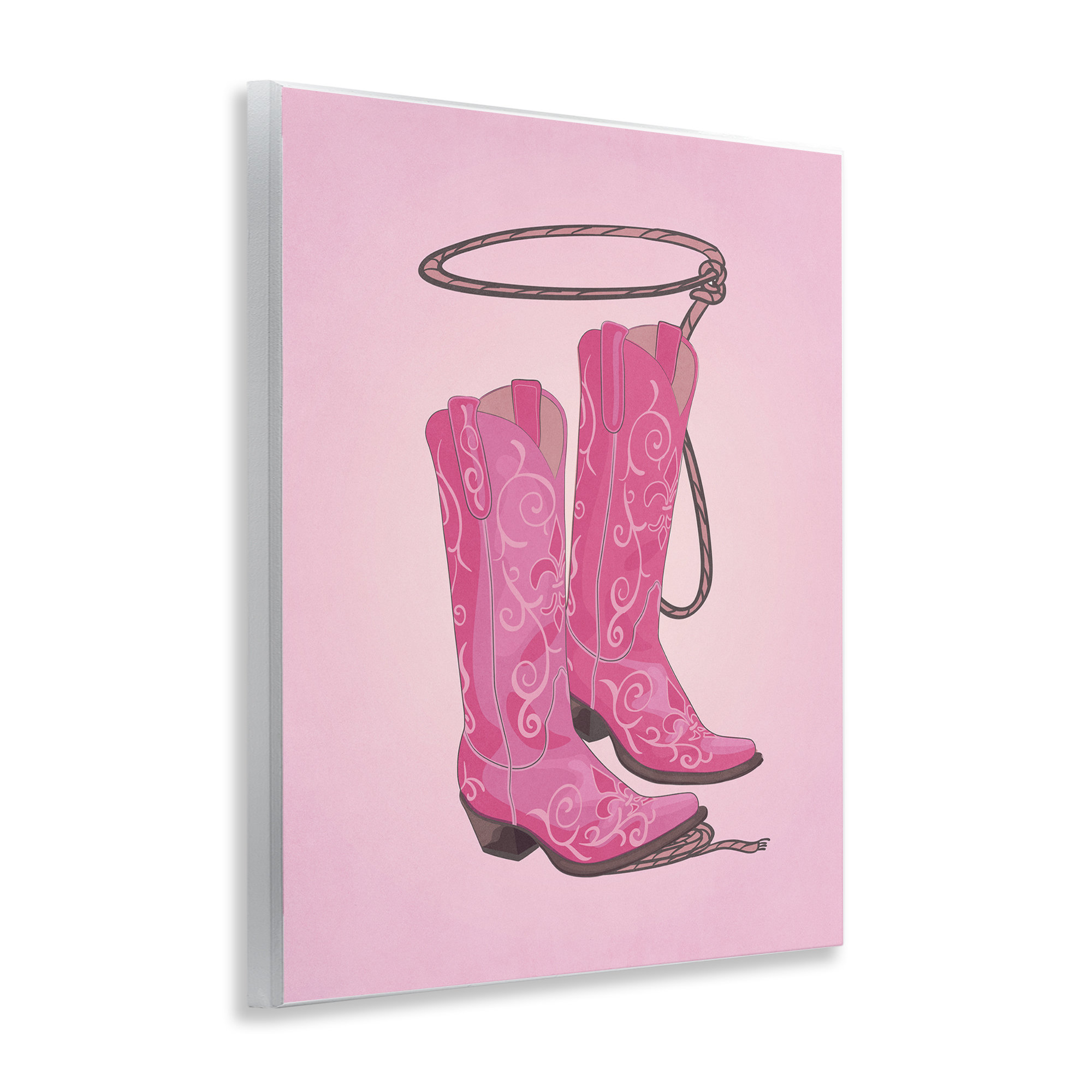Ophelia & Co. Cowgirl Boots & Lasso Wall Plaque Art by Nataly White ...