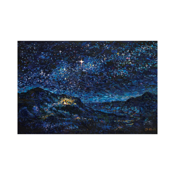 Alpen Home Nativity by Jeff Johnson - Wrapped Canvas Painting | Wayfair ...