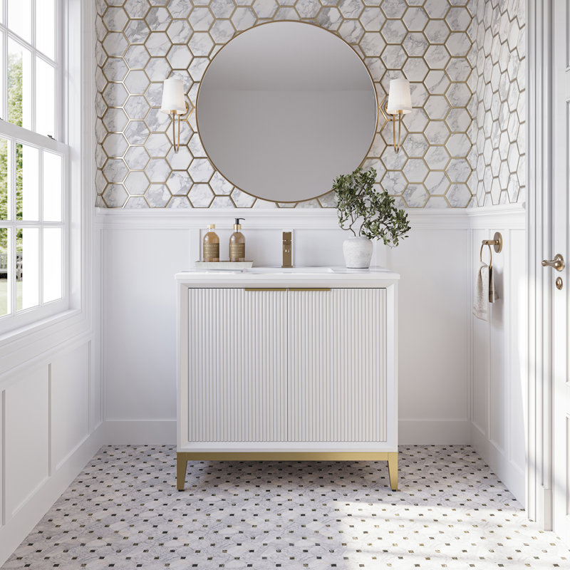 Fresca Wellington Freestanding Bathroom Vanity Cabinet in White ...