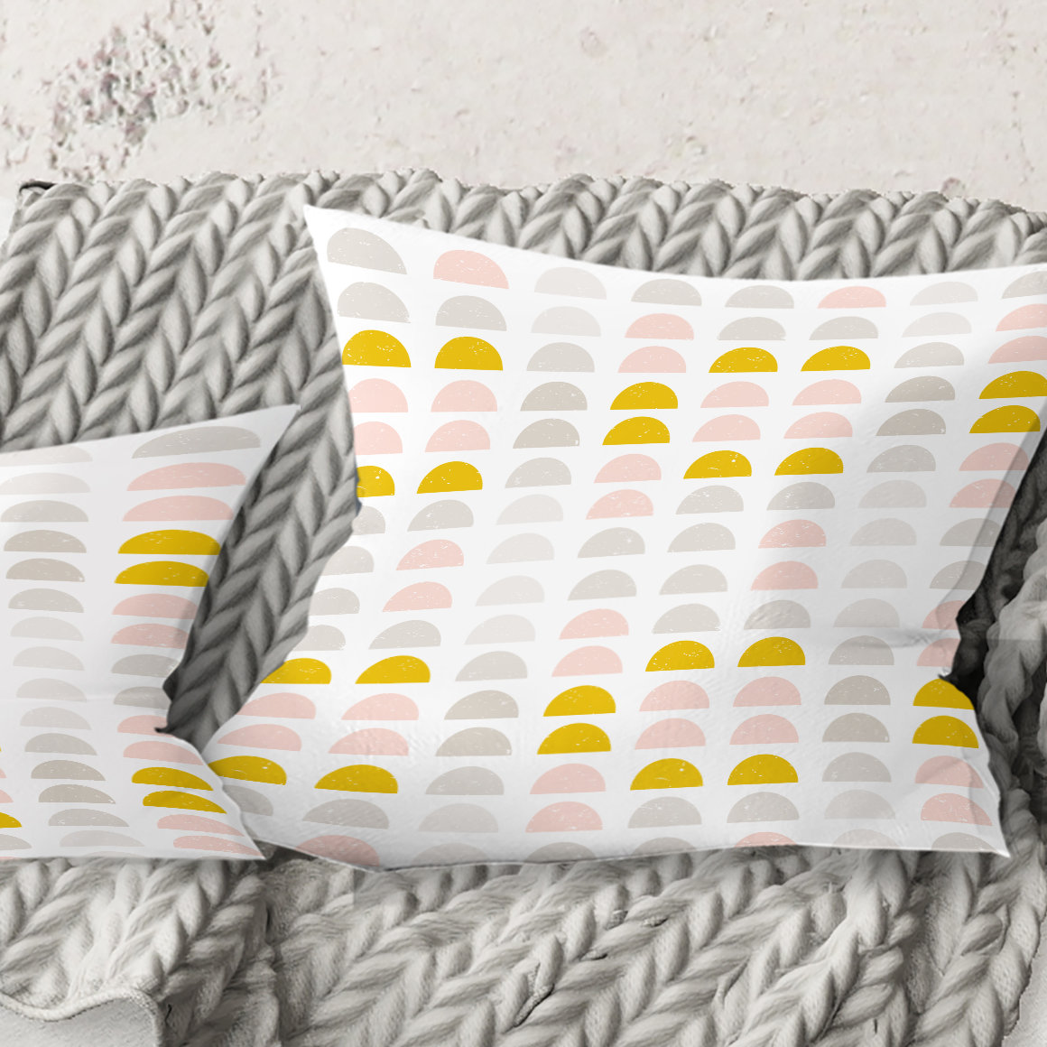 Design Art Retro Pastel Circular Pattern III - Mid-Century ...