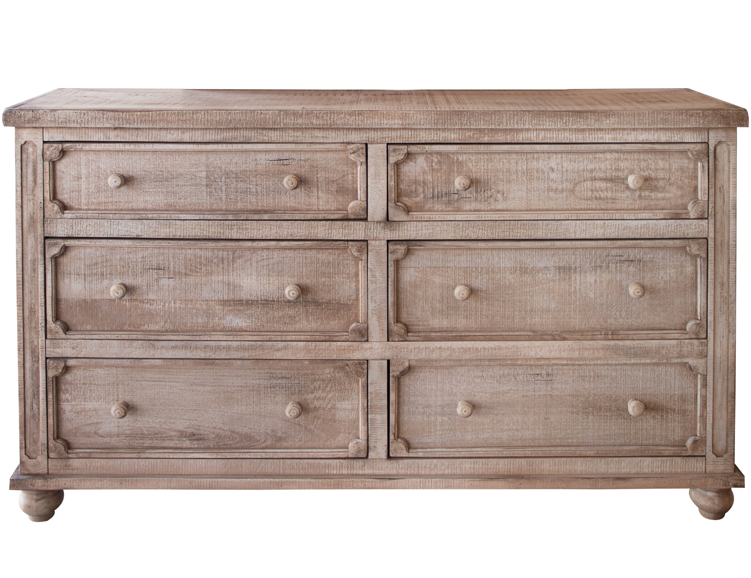 Canora Grey Winifrede Natural 6 Drawer Dresser | Wayfair