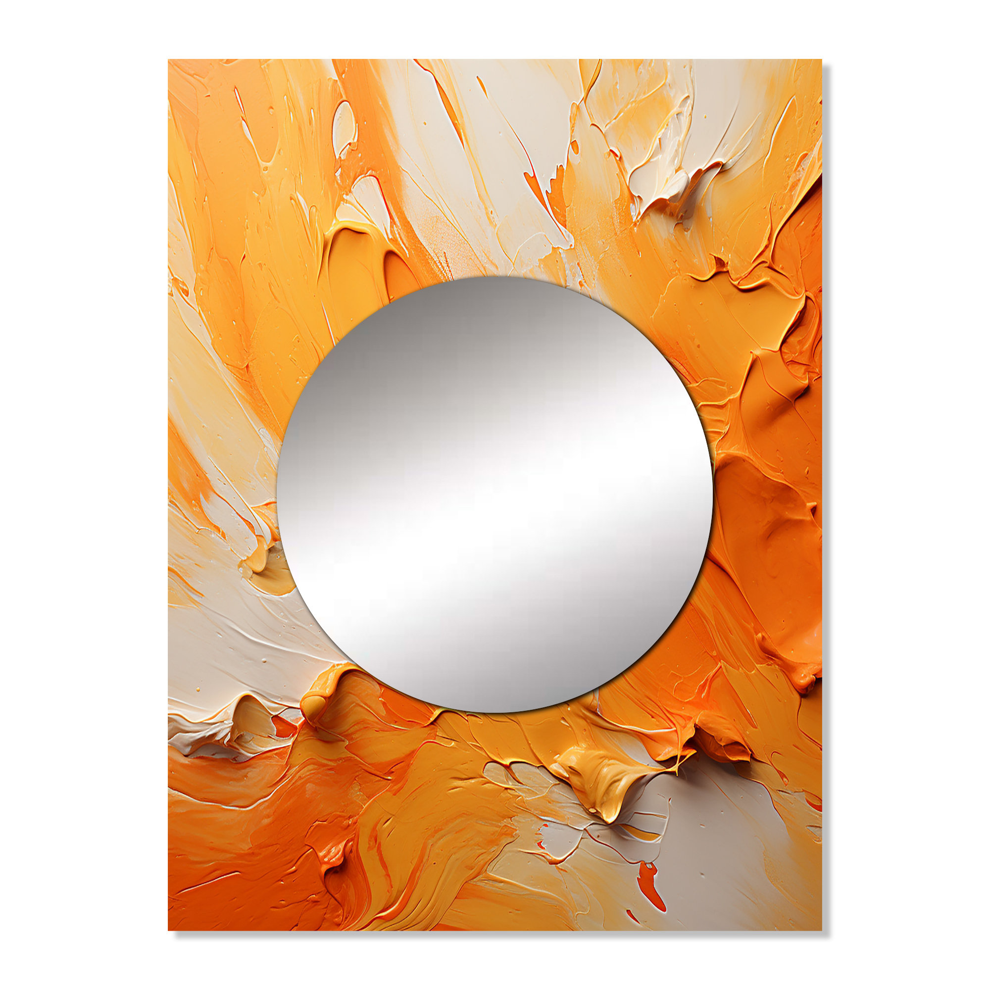 East Urban Home Tangerine Tango I - Abstract Landscape Mirror Wall ...