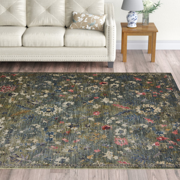 Lark Manor™ Febbas Oriental Machine Made Power Loom Area Rug in Moss ...