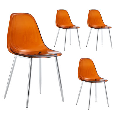 Mercer41 Seaneen Clear Side Chair & Reviews | Wayfair