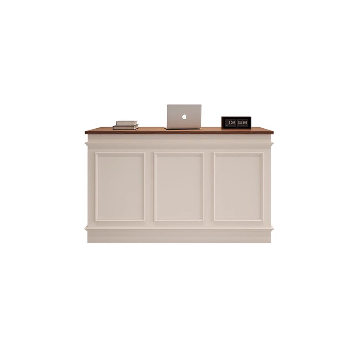 Latitude Run® Cream - Coloured L - Shaped Corner Checkout Counter ...