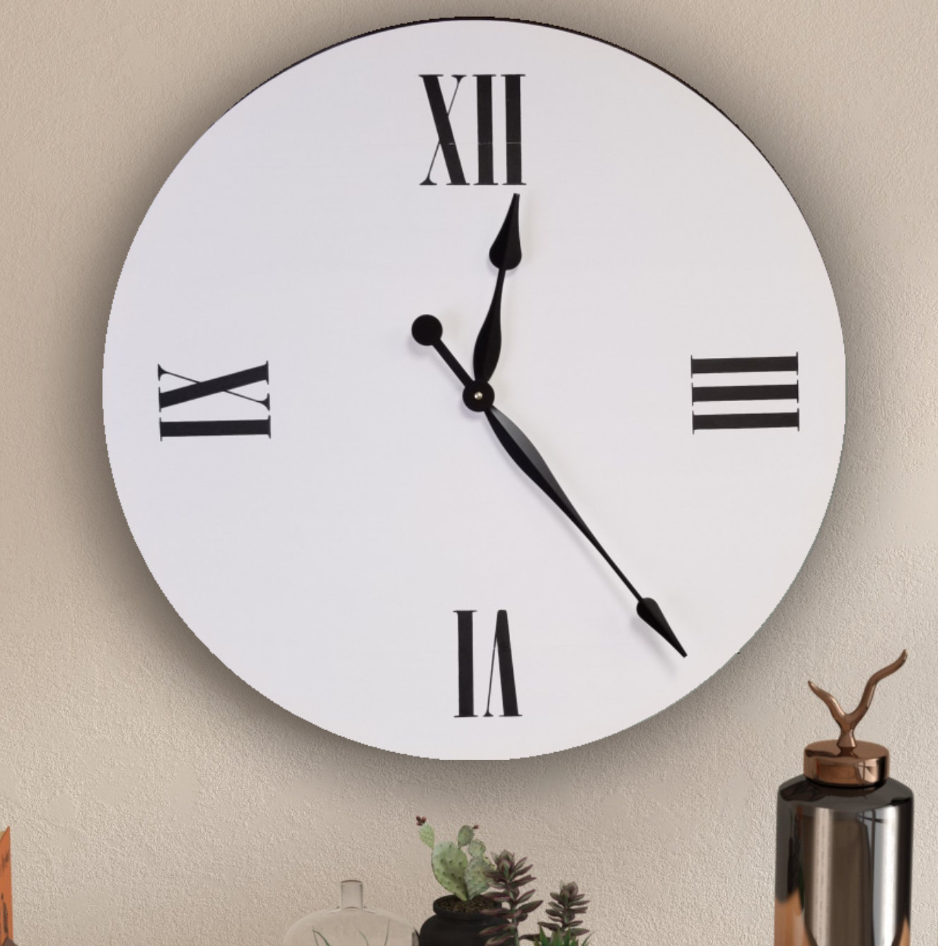 Winston Porter Oversized Beaudoin Wall Clock - Wayfair Canada