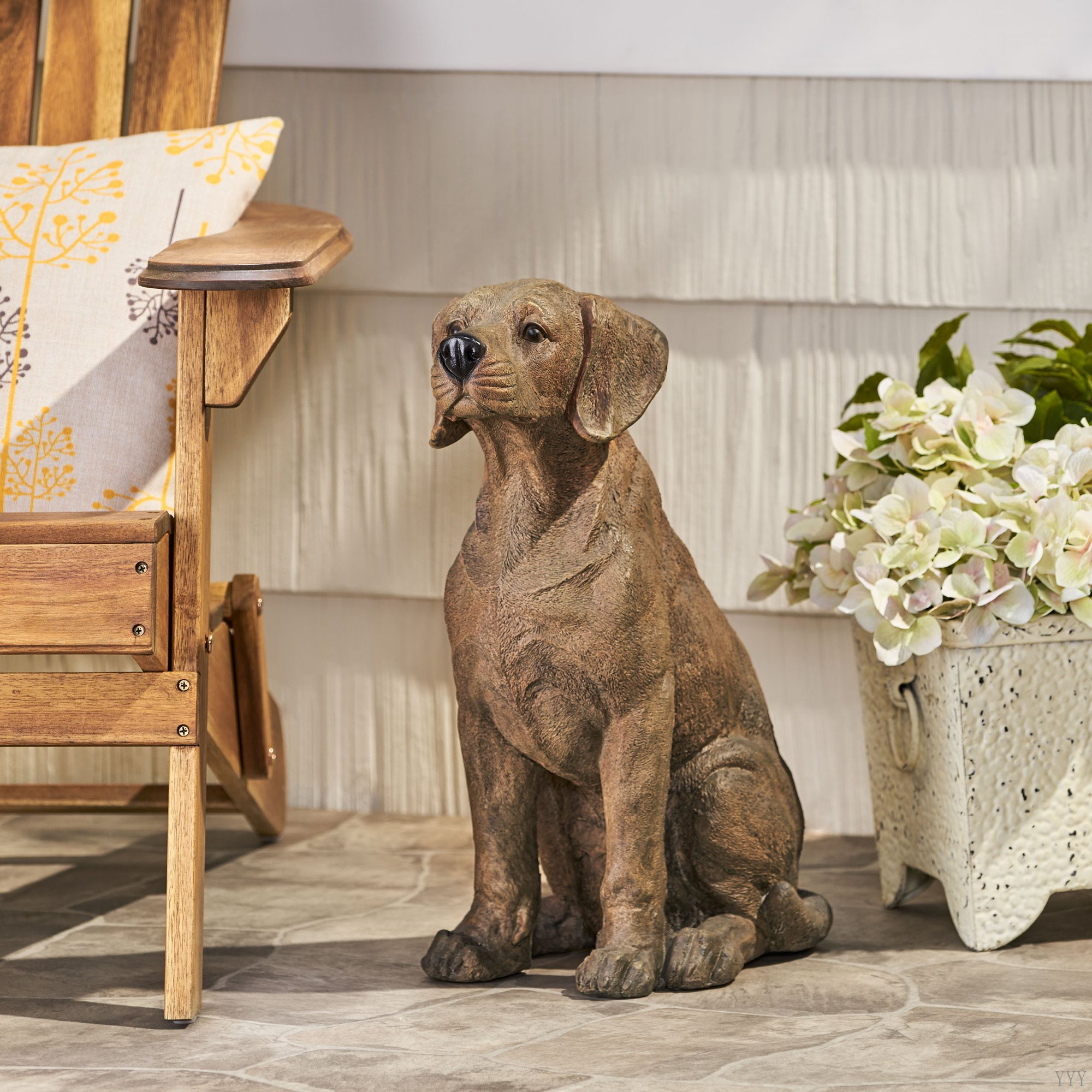Lark Manor™ MGO DOG STATUE, Outdoor Dog Statue,No Assembly Required ...