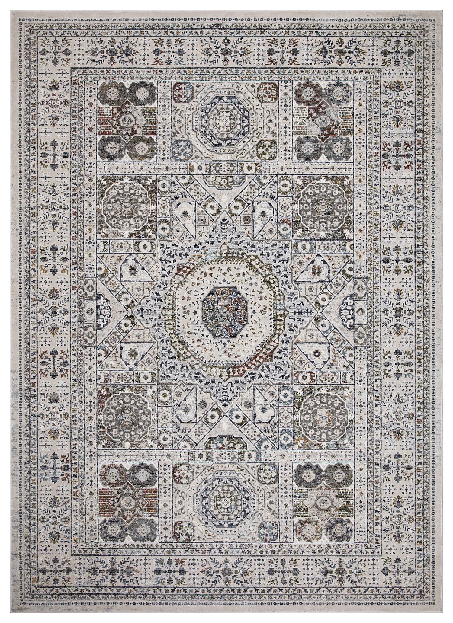 Darby Home Co Merseles Coverty Medallion Ivory Area Rug | Wayfair