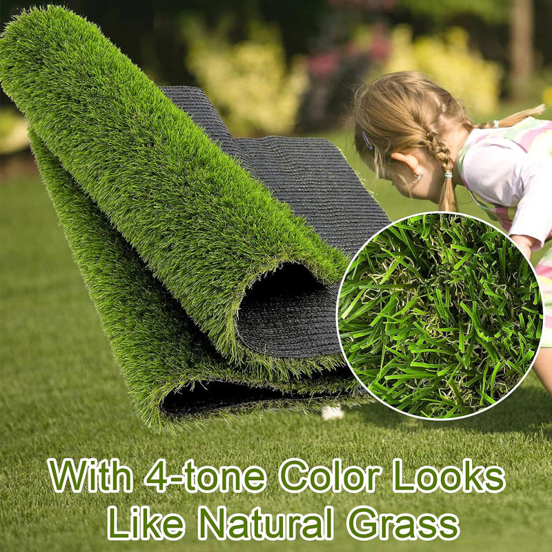 SHACOS Artificial Grass Turf Rugs and Rolls & Reviews | Wayfair