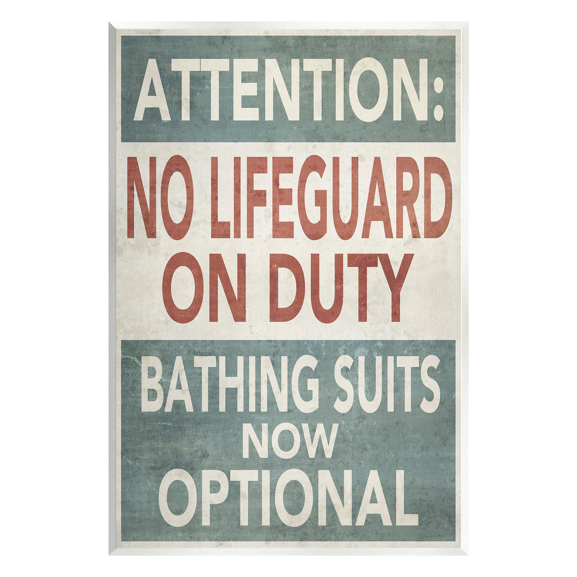 Stupell Industries Funny Bathing Suits Optional Wall Plaque Art by ...