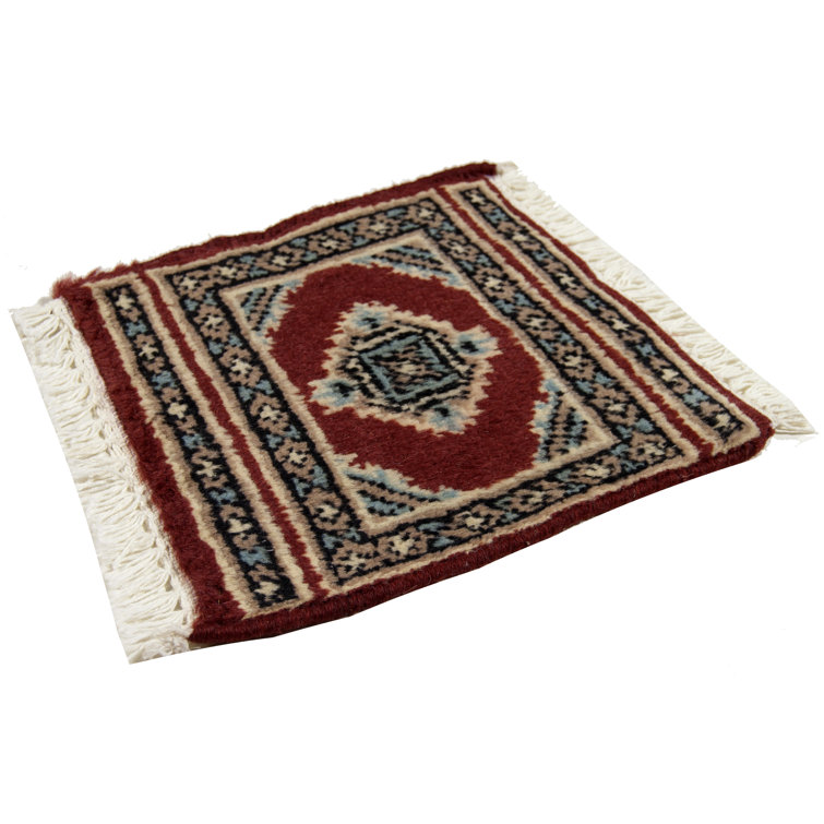 Latitude Vive Atoli Handmade 30Cm X 30Cm Red/Brown Area Rug | Wayfair.co.uk