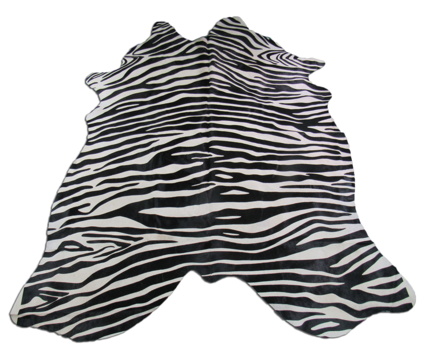 Everly Quinn Zebra Print Cowhide Rug Horizontal Stripes | Wayfair