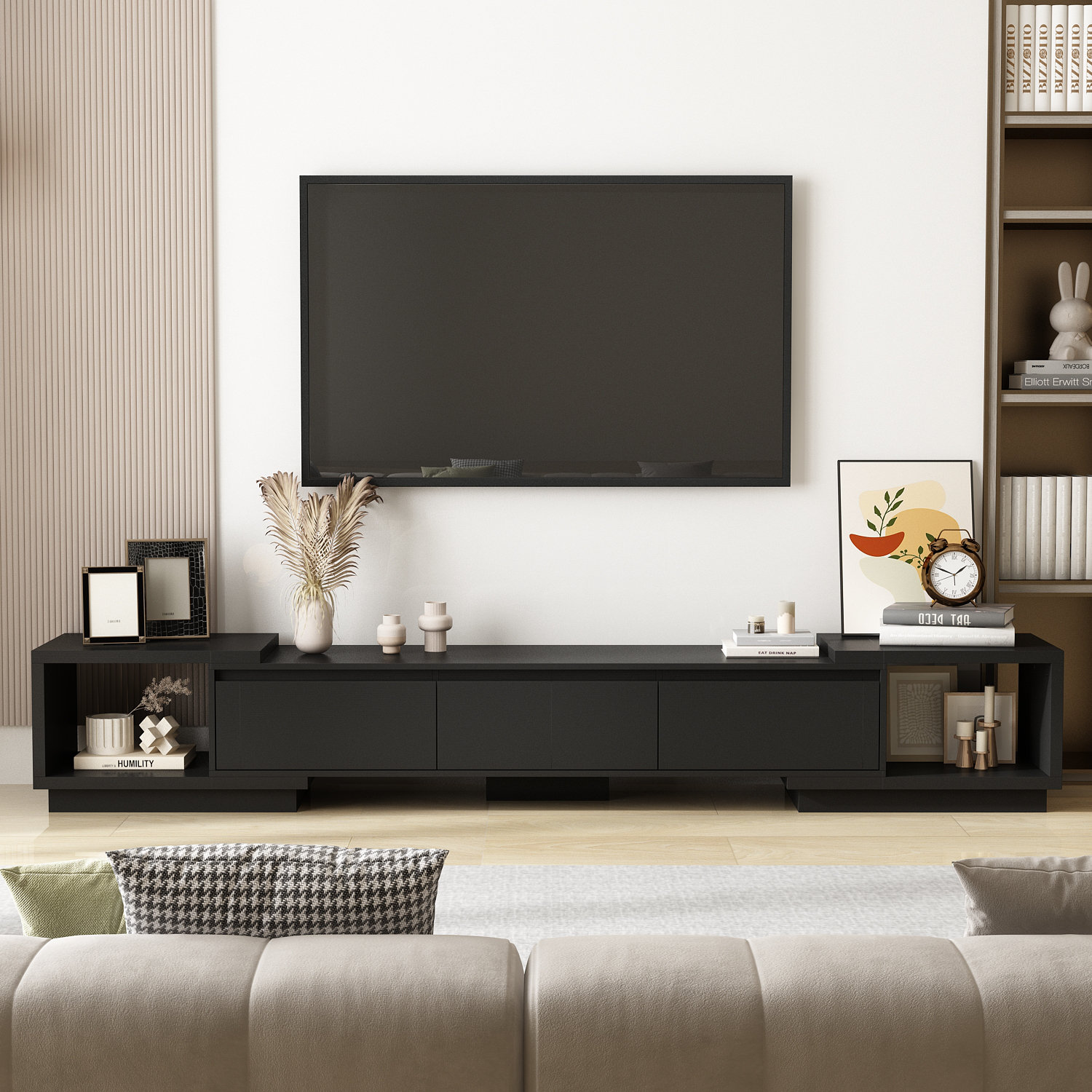Latitude Run® Basharat Extendable TV Stand for TVs up to 88" & Reviews ...