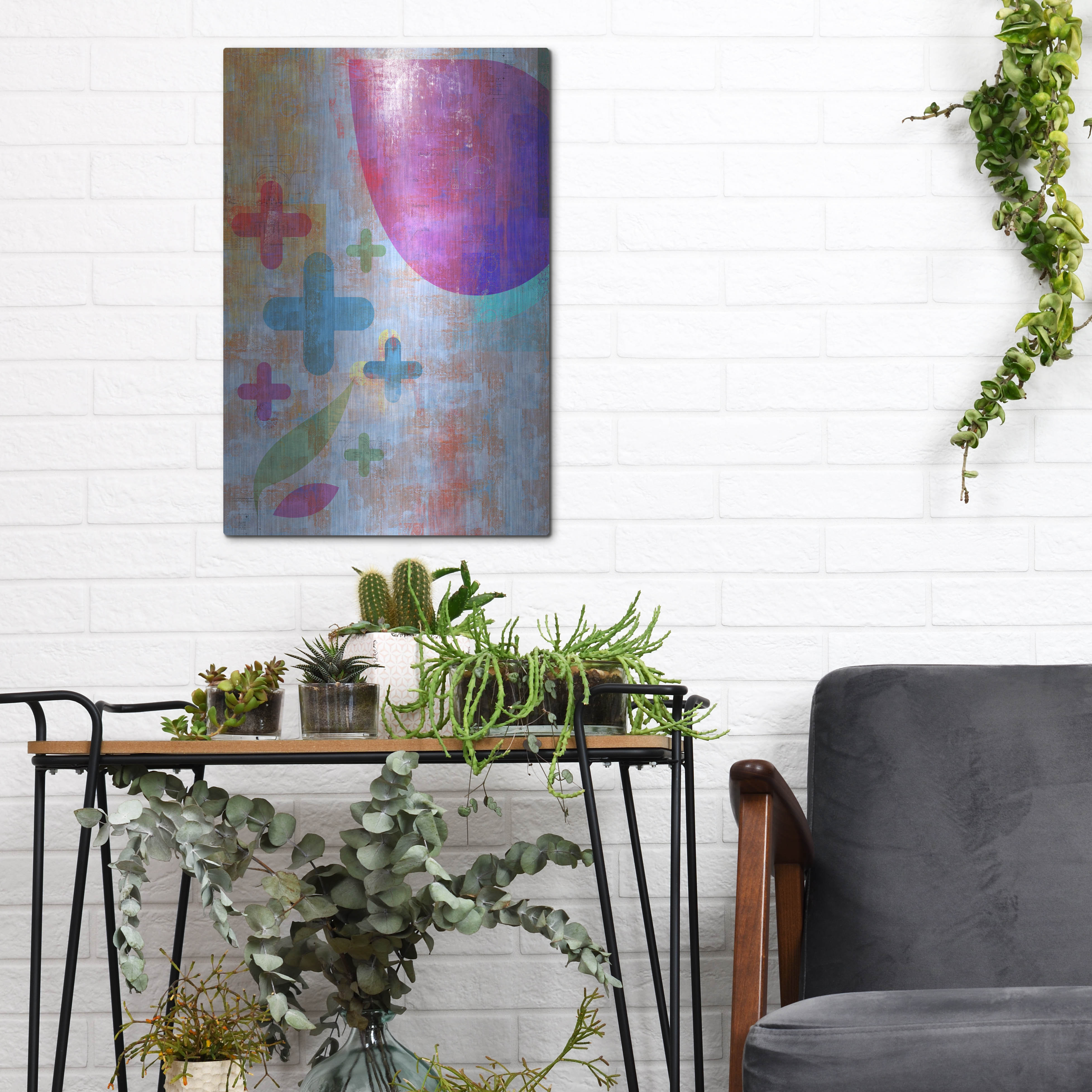 Wrought Studio™ 'Graphic Abstract 1' by Greg Simanson, Metal Wall | Wayfair