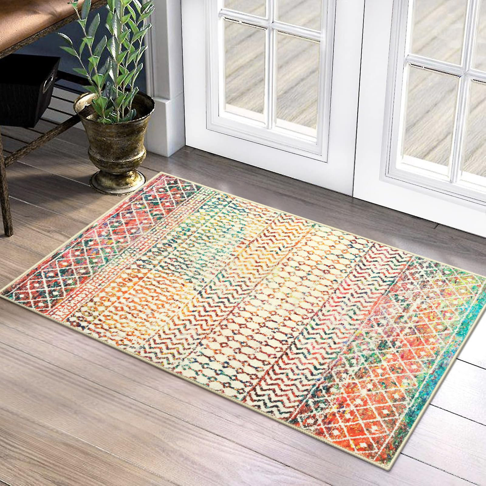 Bungalow Rose Rectangle Rulon Rectangle 2' X 3' Area Rug with Non-Slip ...