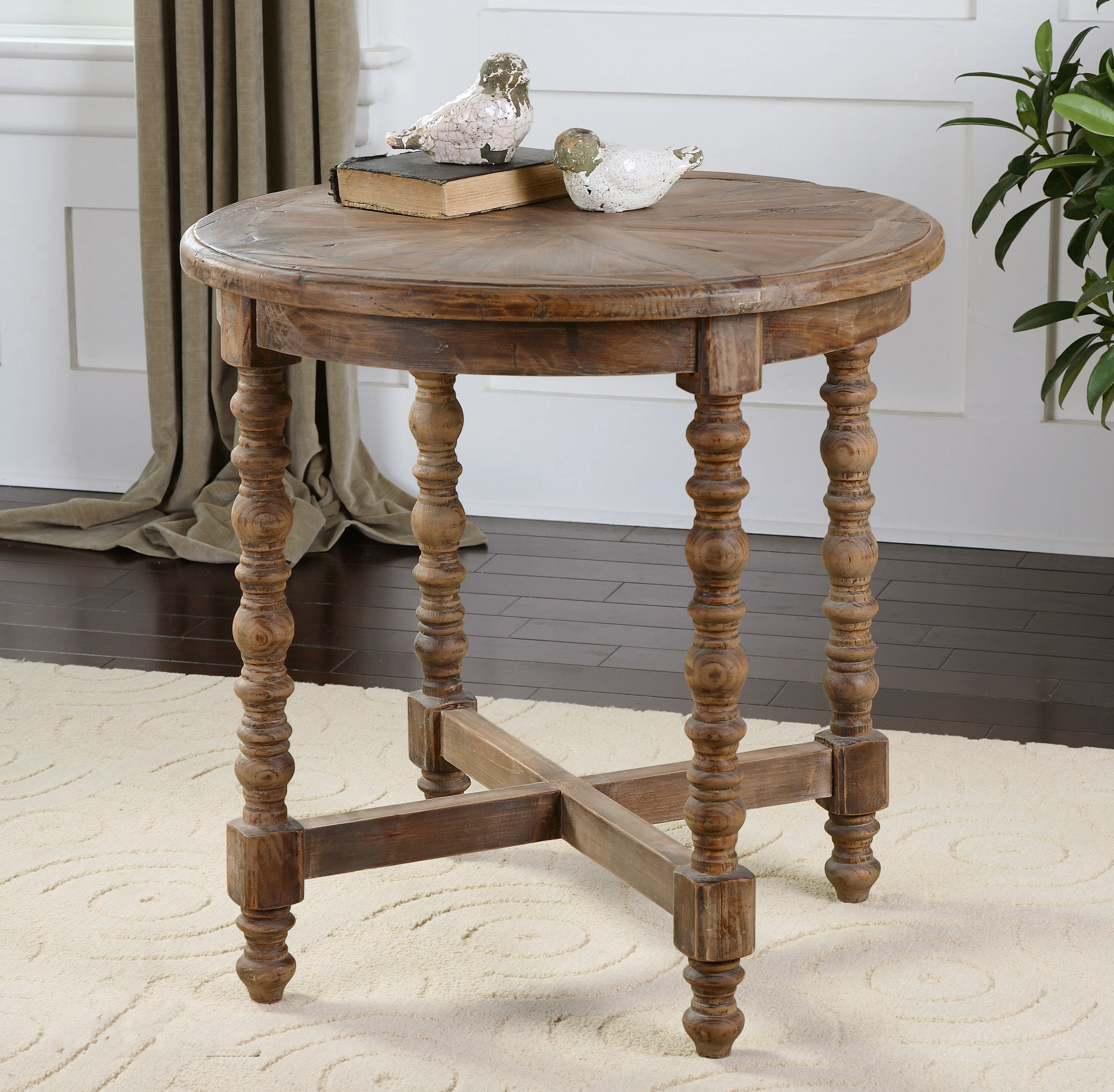 Uttermost Samuelle Wooden End Table & Reviews | Perigold
