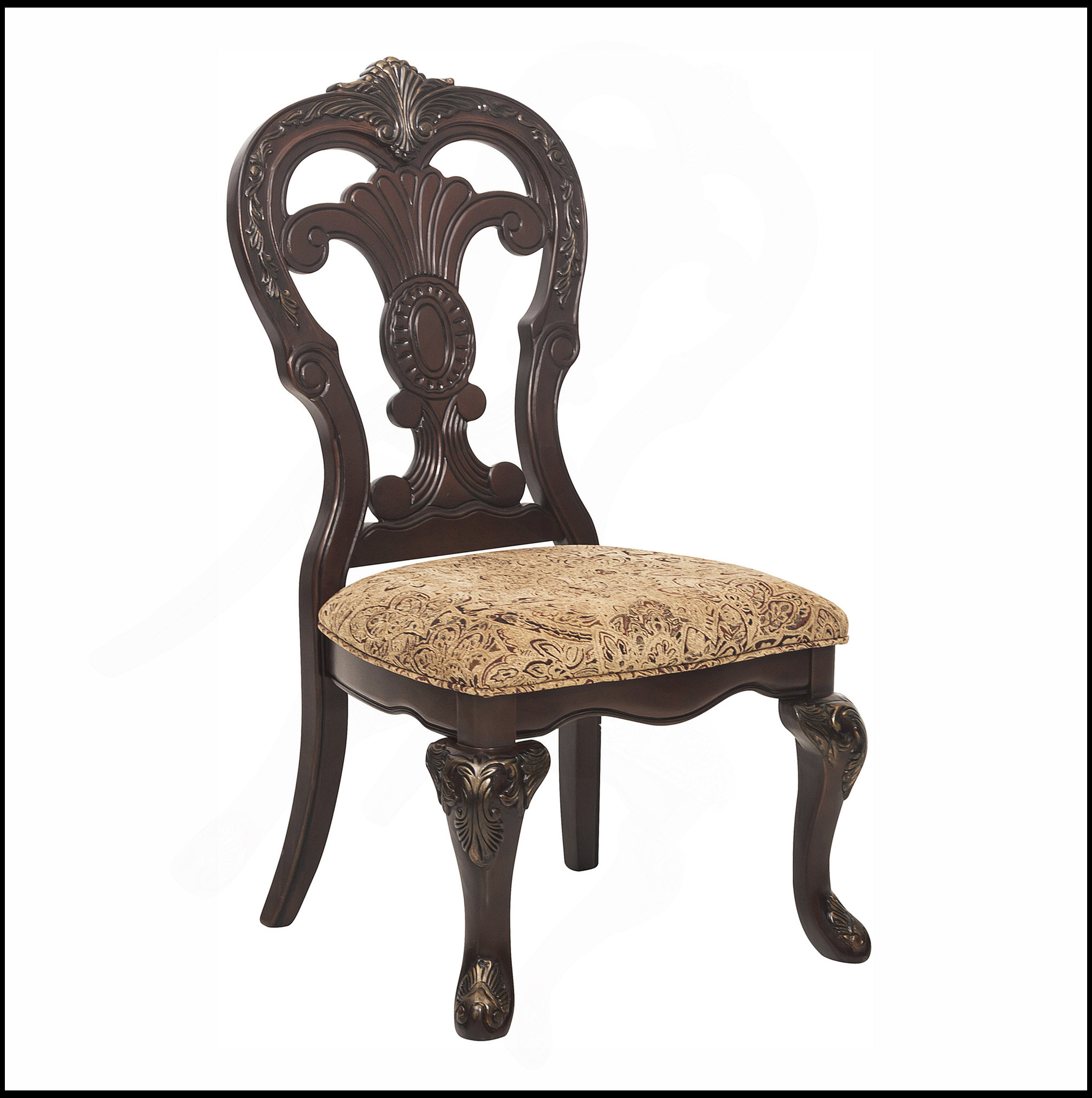 Hokku Designs Elegant Style Beautiful Side Chairs 2Pc Set Cherry Finish ...