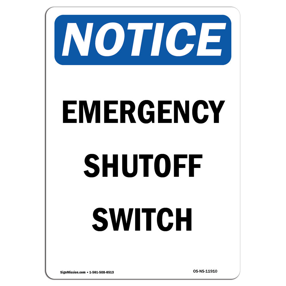 SignMission Emergency Shutoff Switch Sign | Wayfair
