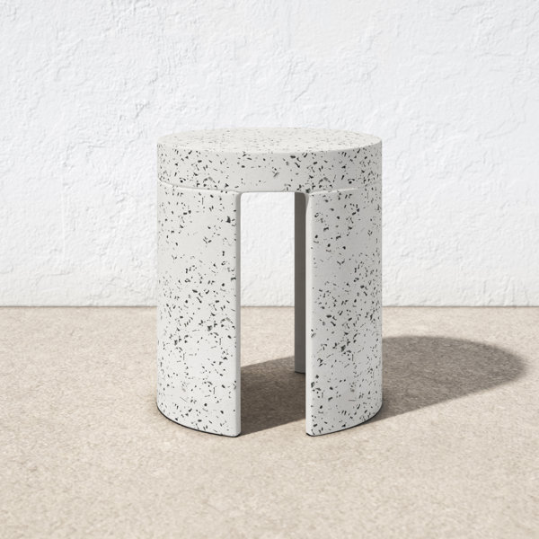 AllModern Ros Concrete Outdoor Stool | Wayfair