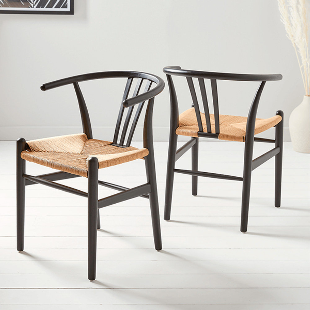 17 Stories Solid Wood Slat Back Stacking Arm Chair - Fonzo | Wayfair