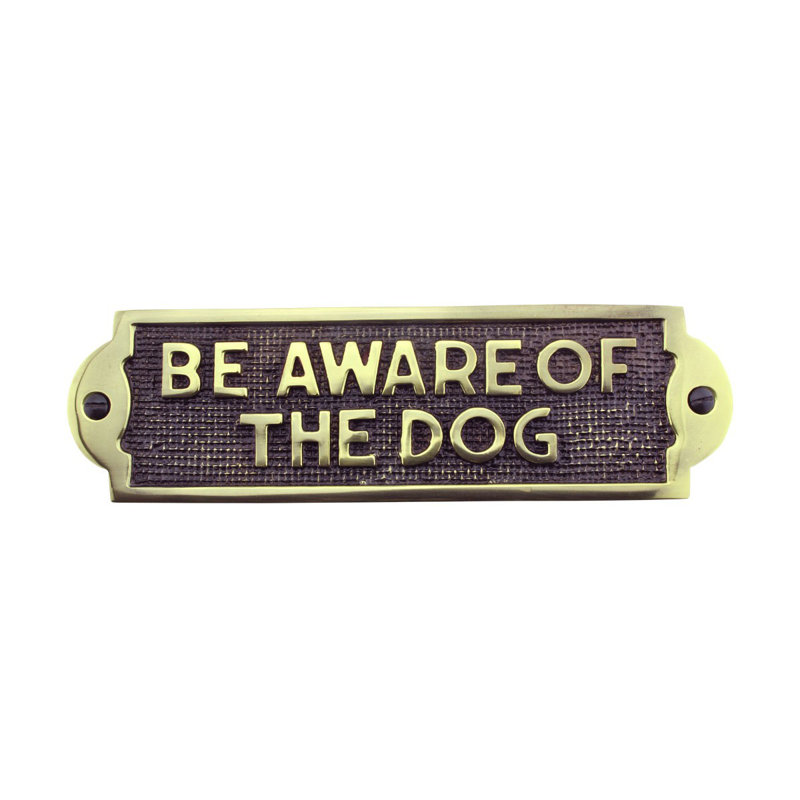 The Renovators Supply Inc. Plate Be Aware of The Dog Sign | Wayfair