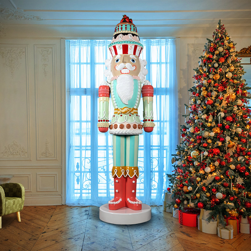 Bloomsbury Market Candy Cake Christmas Nutcracker 9ft Holiday Prop ...
